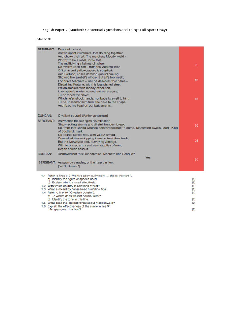 English Home Language Paper 2 Practice | PDF