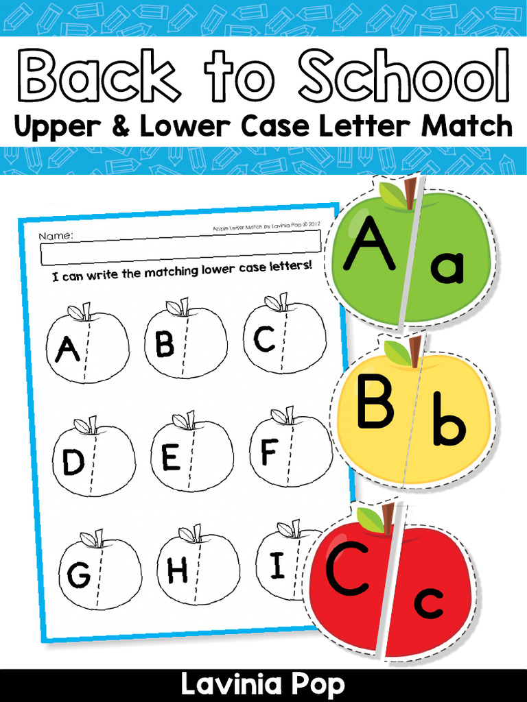 Alphabet Letter Match Apples | PDF