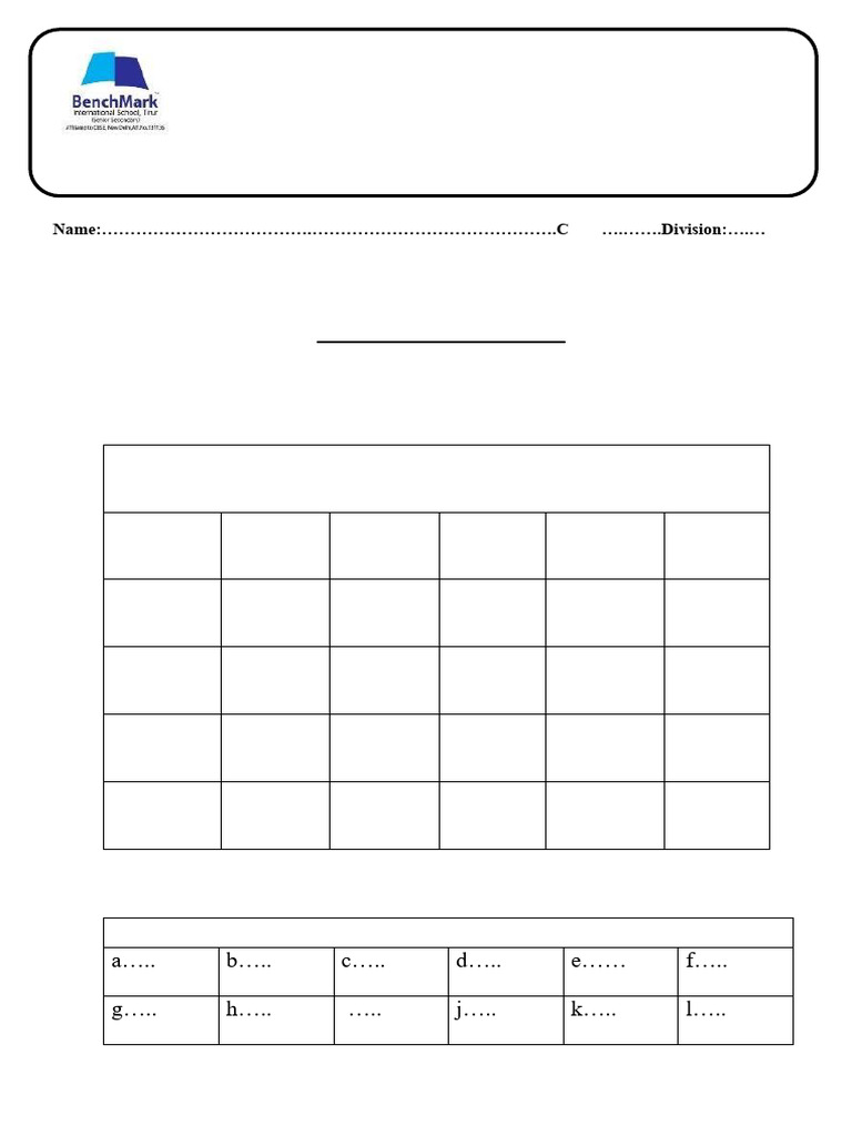 m1 Worksheet | PDF