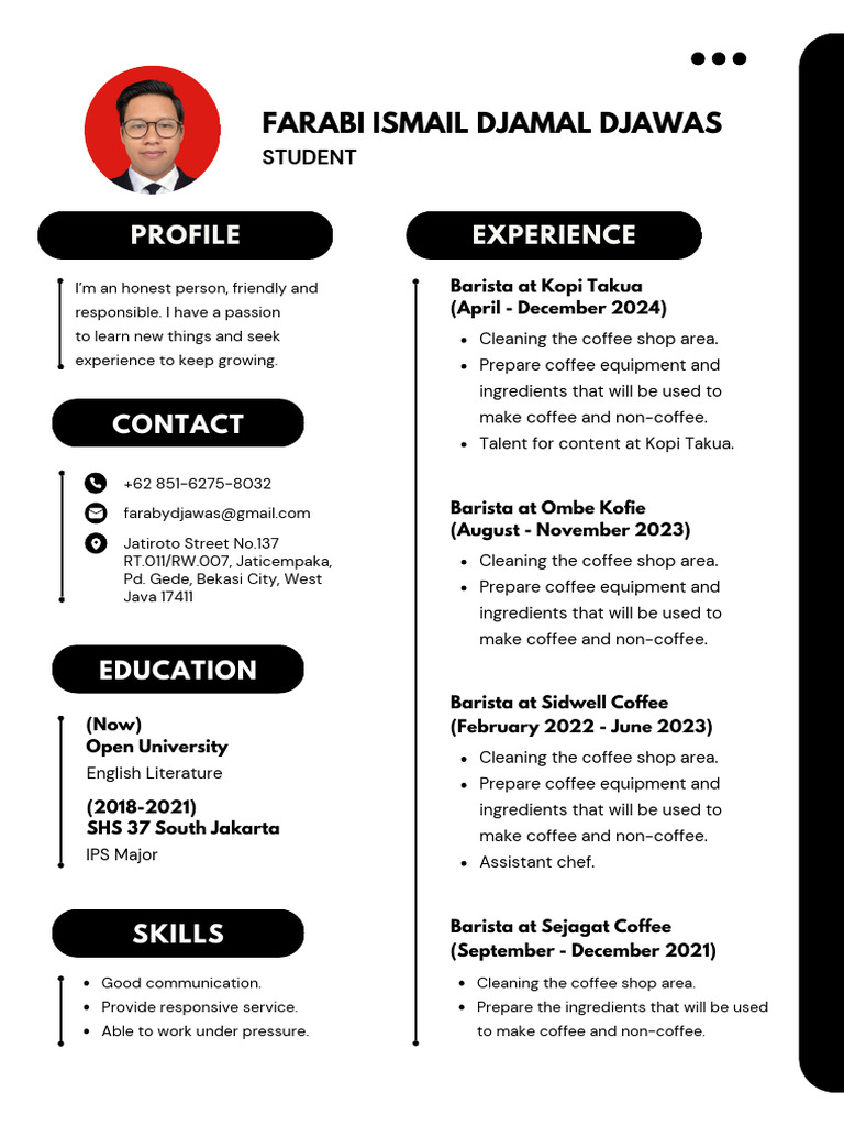 Farabi Ismail Djamal Djawas (CV) | PDF