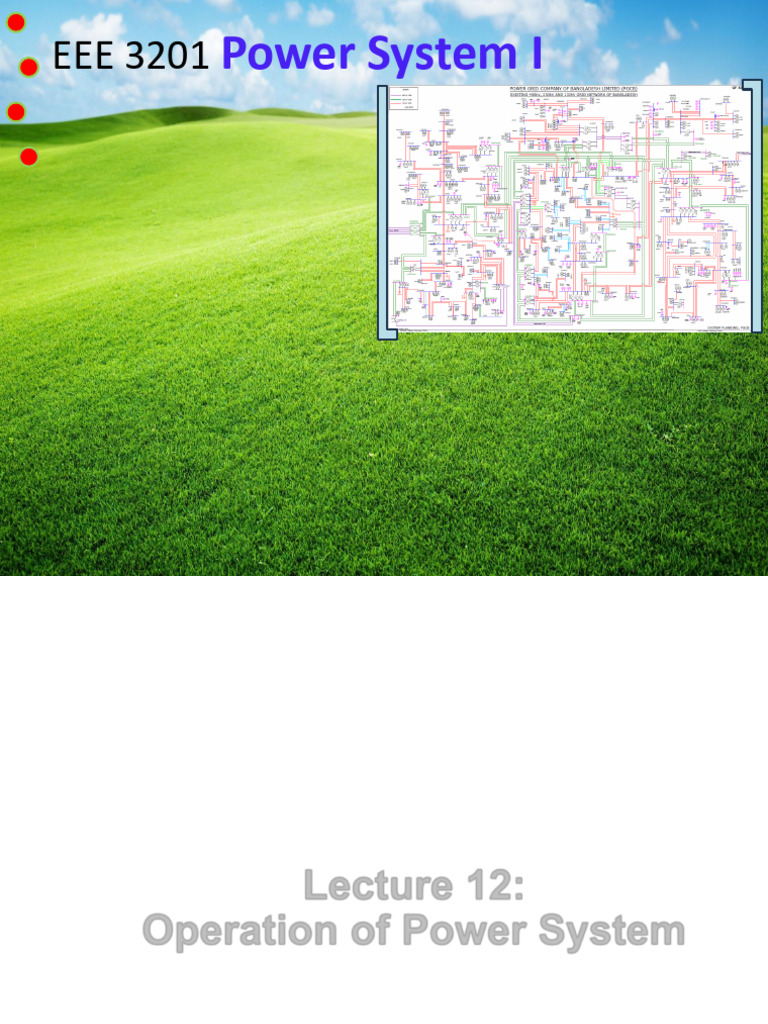 Lecture 12 Operation of Power System | PDF | Matrix (Mathematics ...