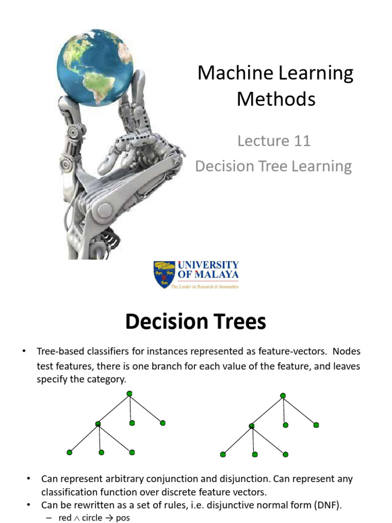 Week 11 - Decision Tree Learning | PDF | Theoretical Computer Science | Algorithms And Data ...