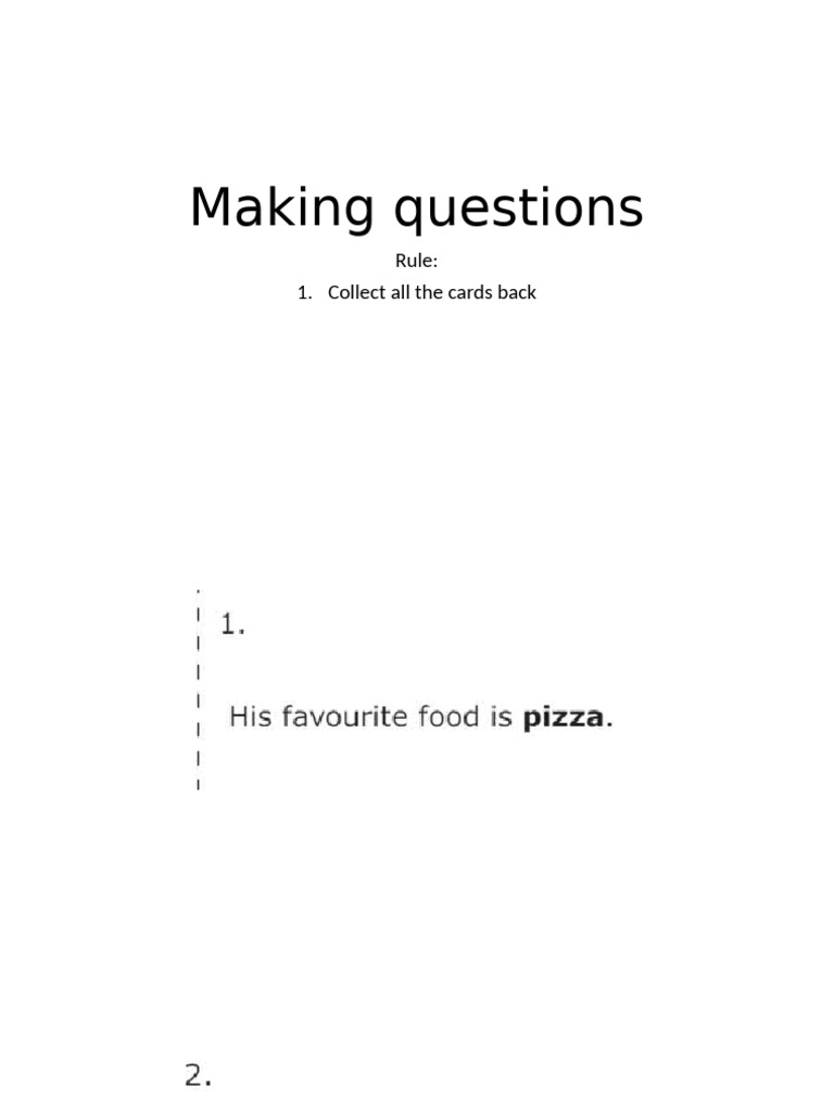 Making Questions For All Levels, 42 Questions 2nd Edition | PDF