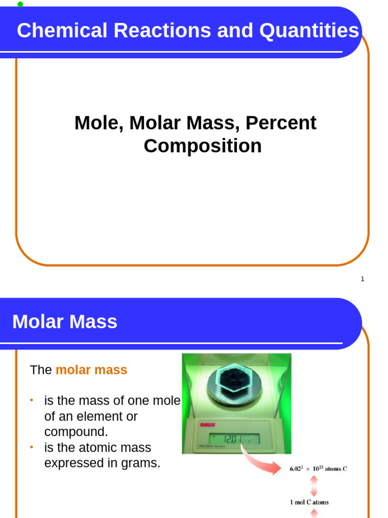 Molar Mass Calculations and Examples | PDF | Mole (Unit) | Gases