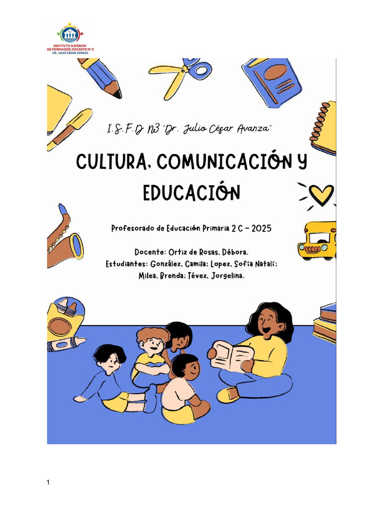 Actividad de Enseñanza #2C - Cultura, Comunicación y Educación | PDF ...