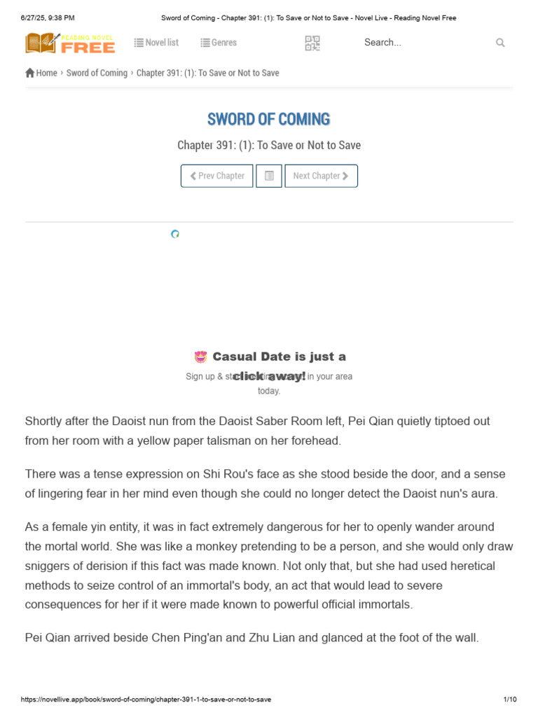 Sword of Coming: Chapter 391 Insights | PDF