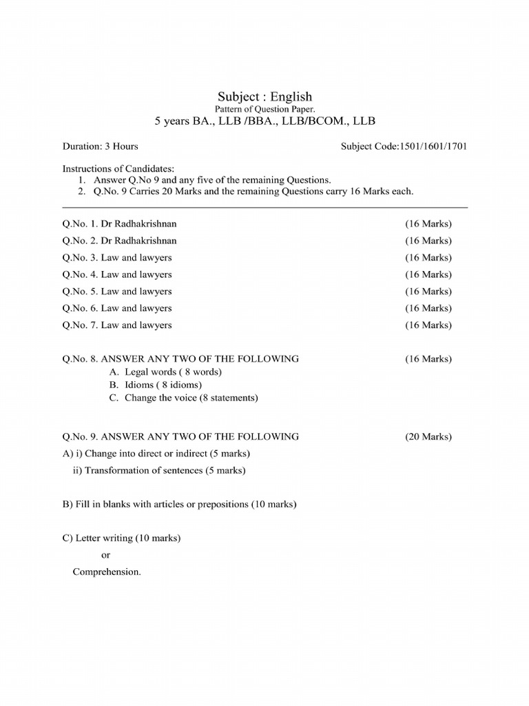 English 1501-1601-1701 | PDF