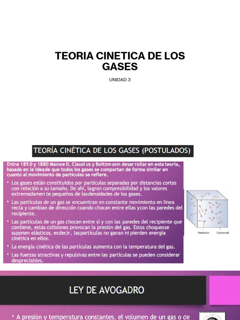 Unidad 3 - Teoria Cinetica de Los Gases Ok | PDF