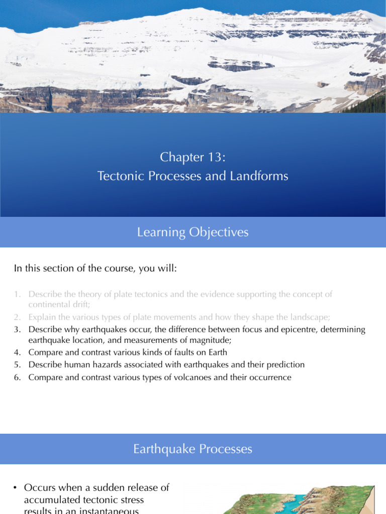 Chapt - 13 Tectonic Processes & Landforms W2024 Part 21 | PDF | Volcano ...