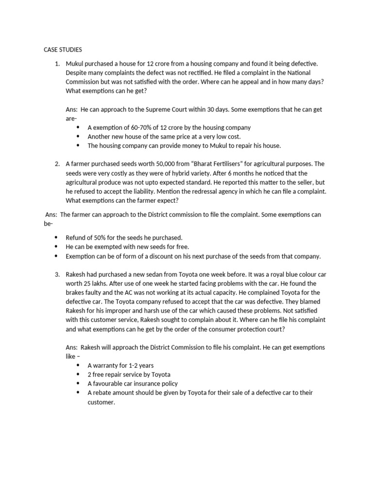 BST - Consumer Protection Project | PDF
