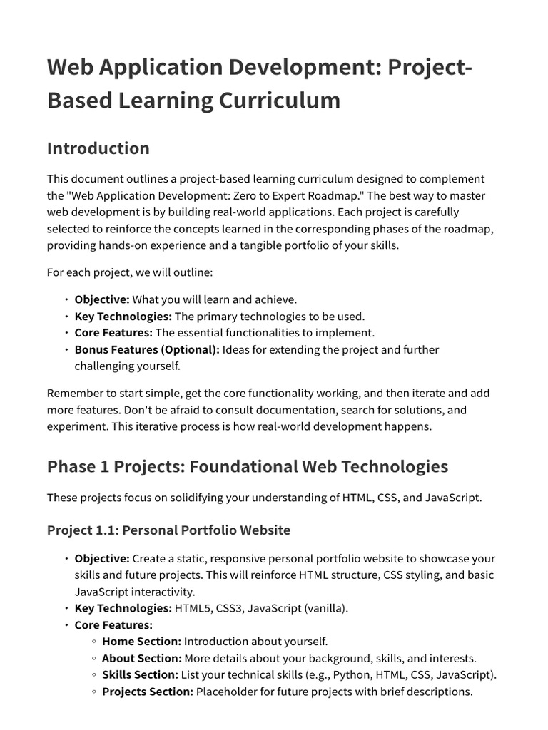 Web Dev Curriculum | PDF | Java Script | Postgre Sql