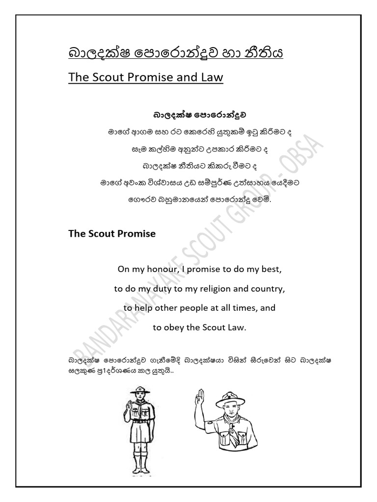Scout Promise and Law | PDF