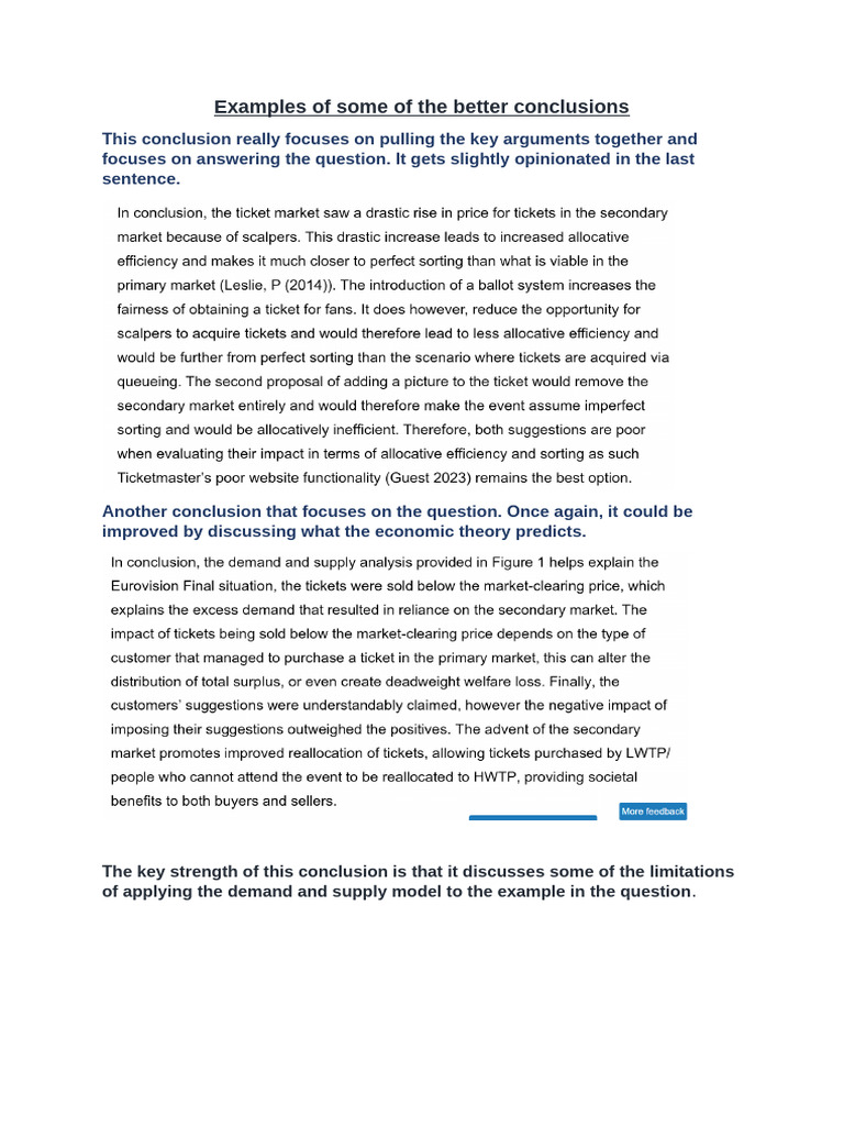 Effective Conclusion Examples Explained | PDF