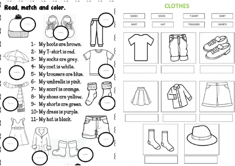 2nd Grade..Clothes | PDF