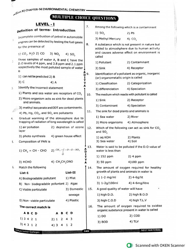 Environmental Chemistry | PDF