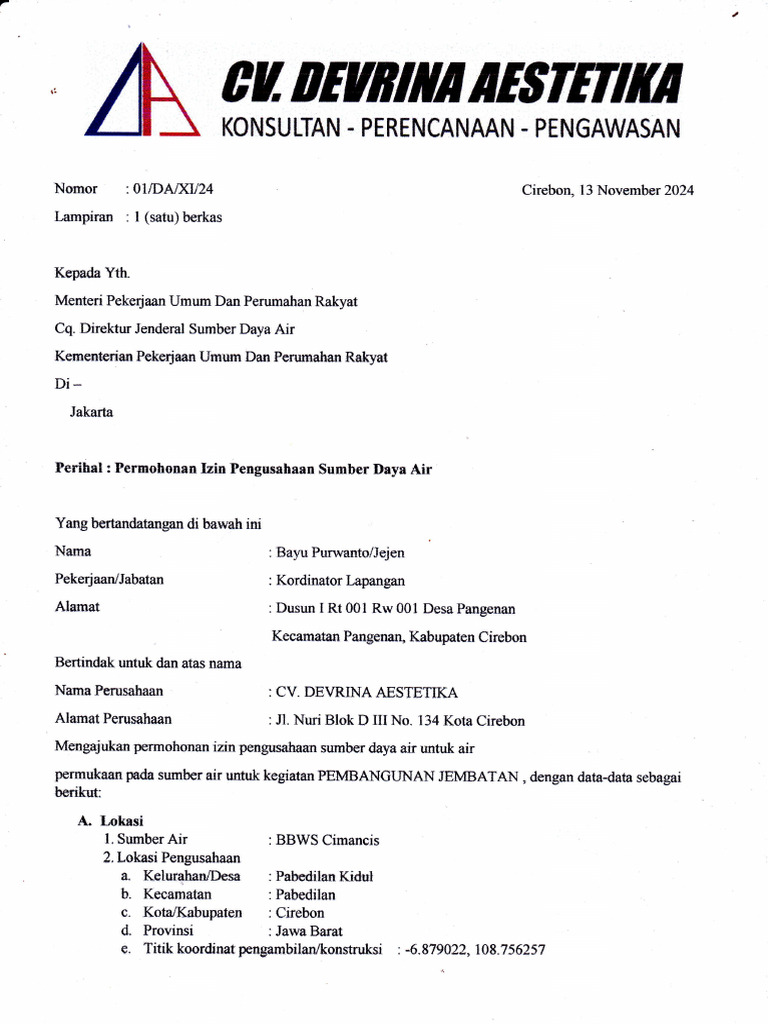 Surat Permohonan | PDF