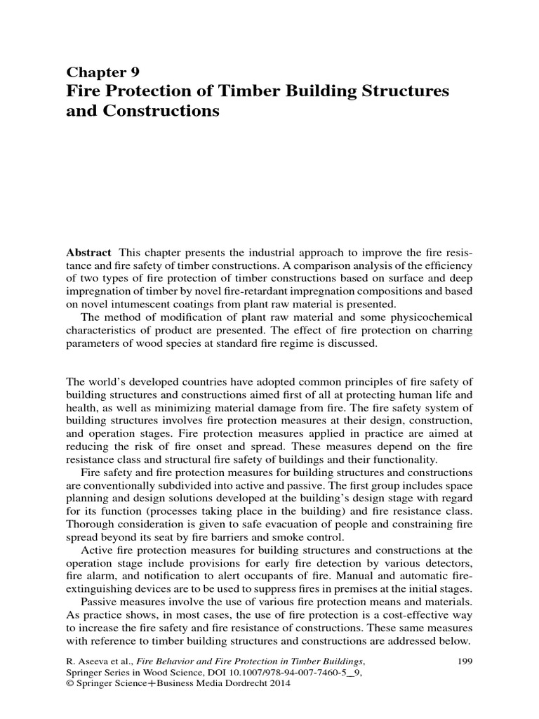 Fire Behavior and Fire Protection in Timber Buildings Fire Protection ...