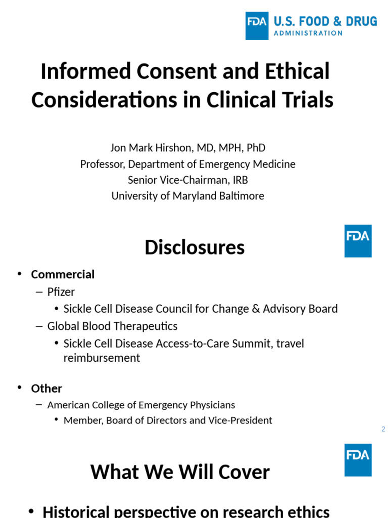 UMSON Ethical Clinical Trials Final (2019 06 Hirshon) | PDF ...