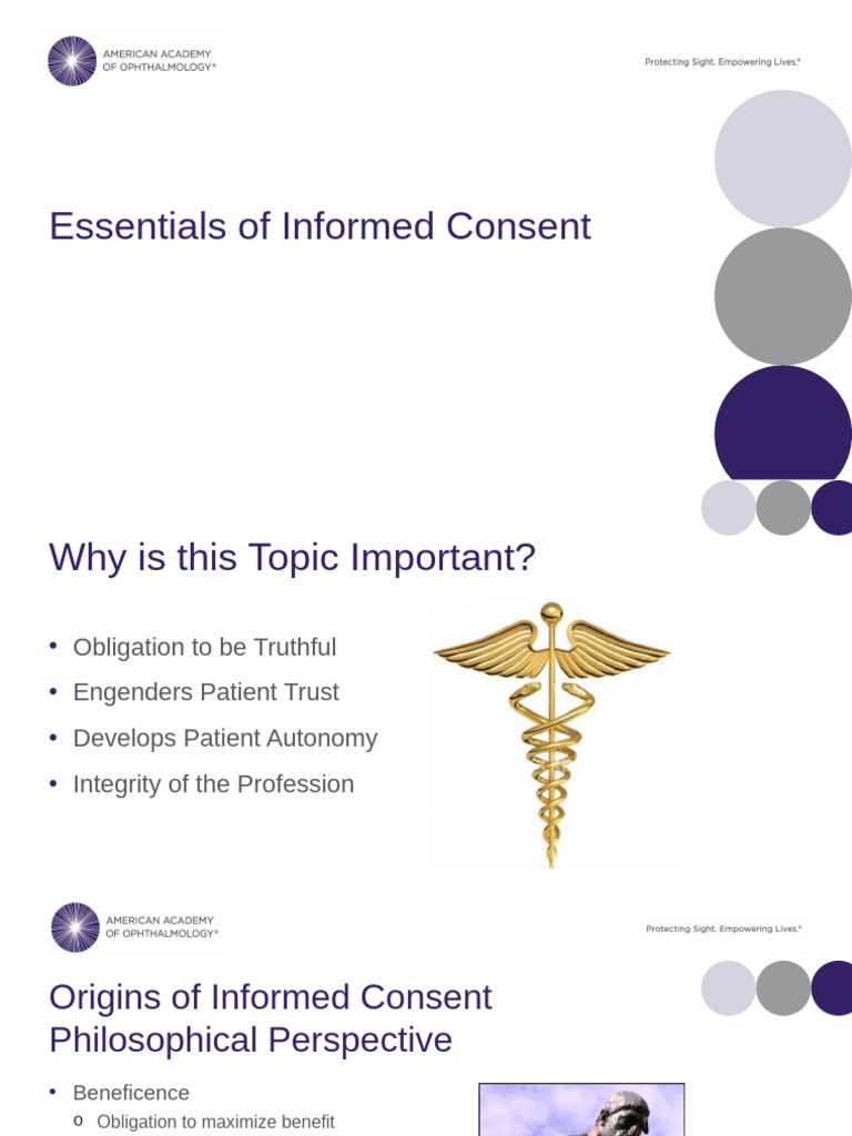 Presentation - Informed Consent General Overview | PDF | Informed Consent | Autonomy
