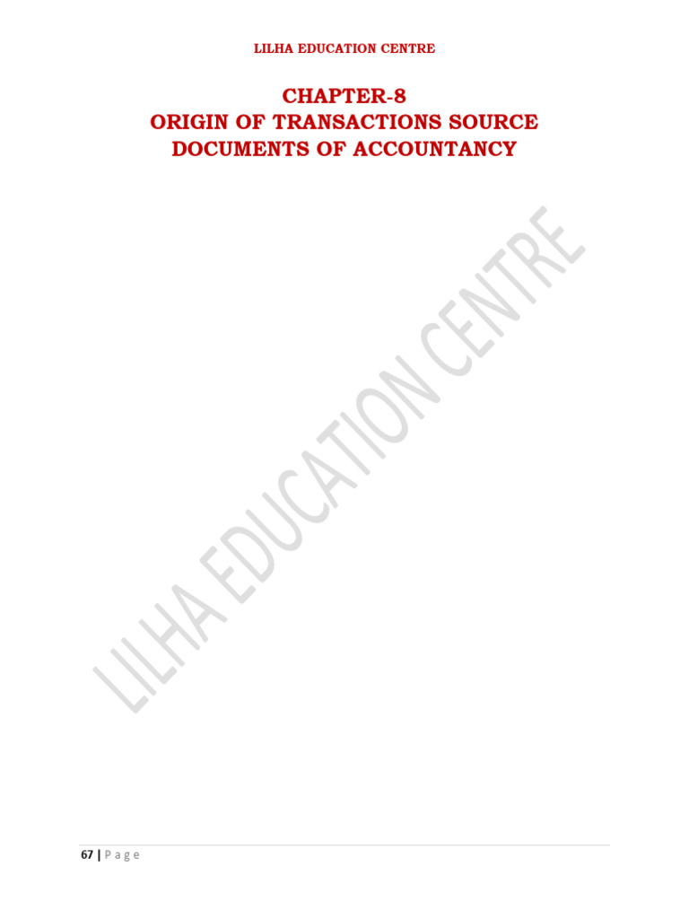Source Documents in Accountancy Class 11 | PDF | Debits And Credits ...