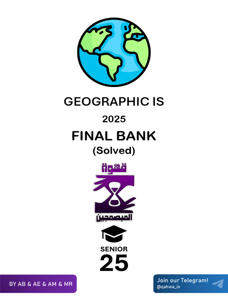 2025 GIS Final Bank Solved | PDF | Geographic Information System ...