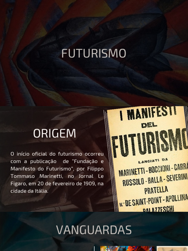 Futurismo: Origem e Principais Obras | PDF
