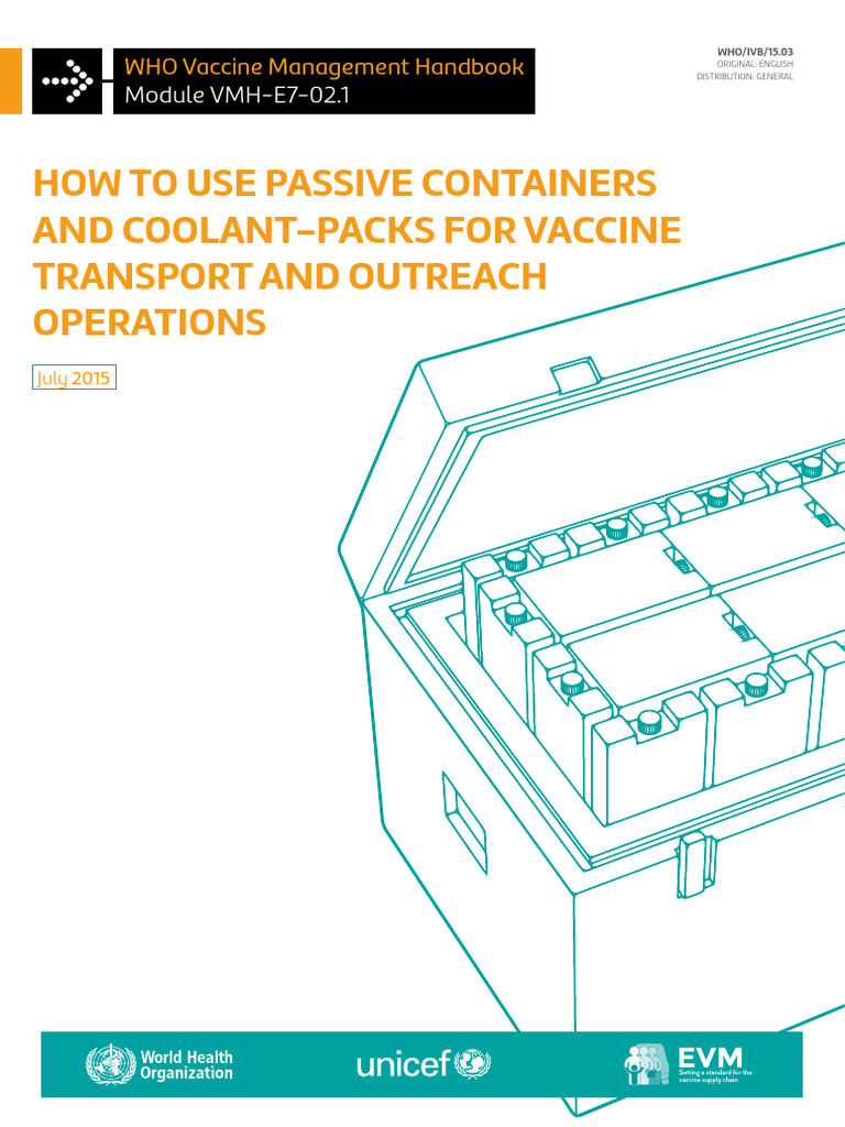 WHO Handbook On Correct Use of Passive Containers | PDF | Vaccines | Vaccination