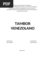 Historia y Significado del Tambor Venezolano | PDF | Ritmo | Tambor