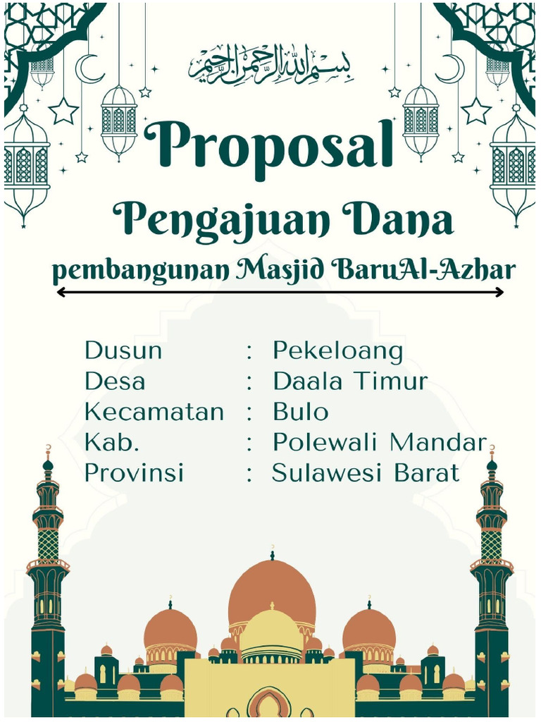 Proposal Masjid Al-Azhar | PDF