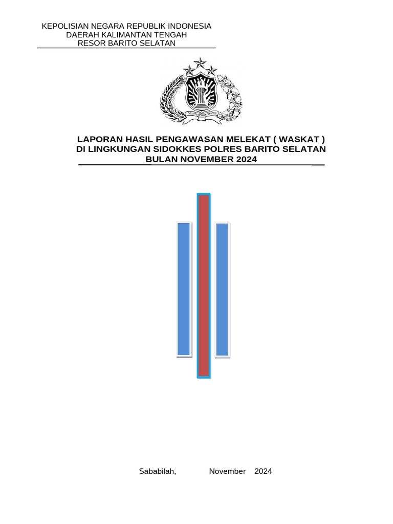 Laporan Waskat Sidokkes November 2024 | PDF