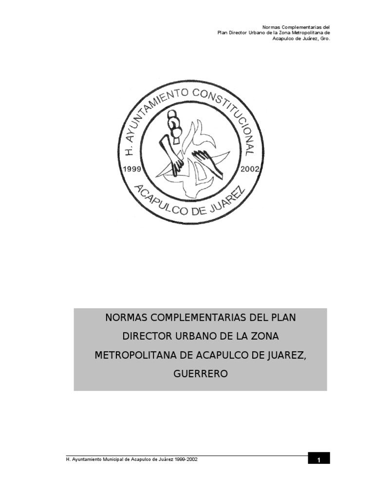 Normas Complementarias | PDF | Área urbana | Planificación urbana