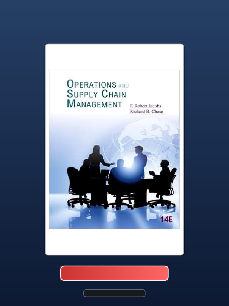 Operations and Supply Chain Management 14th Edition by F Robert Jacobs ...