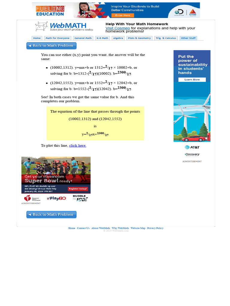 WebMath - Solve Your Math Problem | PDF