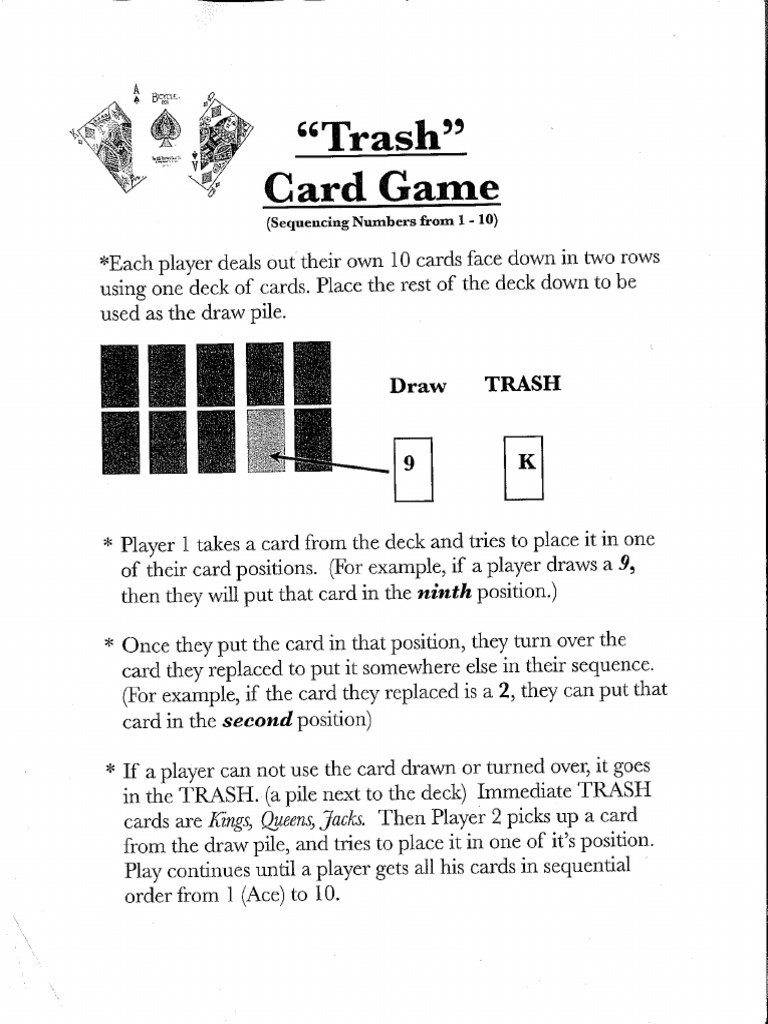 Trash Card Game | PDF