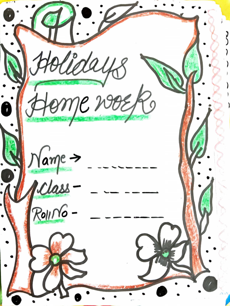 Assignment Sheets of Holidays Homework SR - KG | PDF