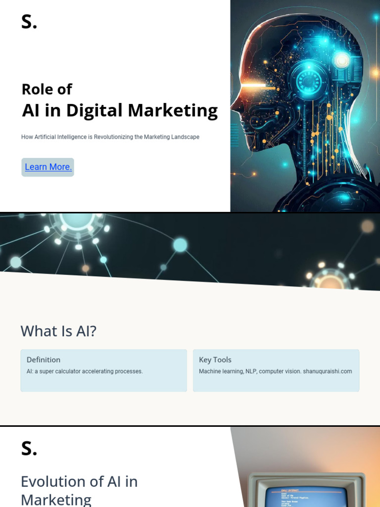 Role of AI in Digital Marketing | PDF | Artificial Intelligence ...
