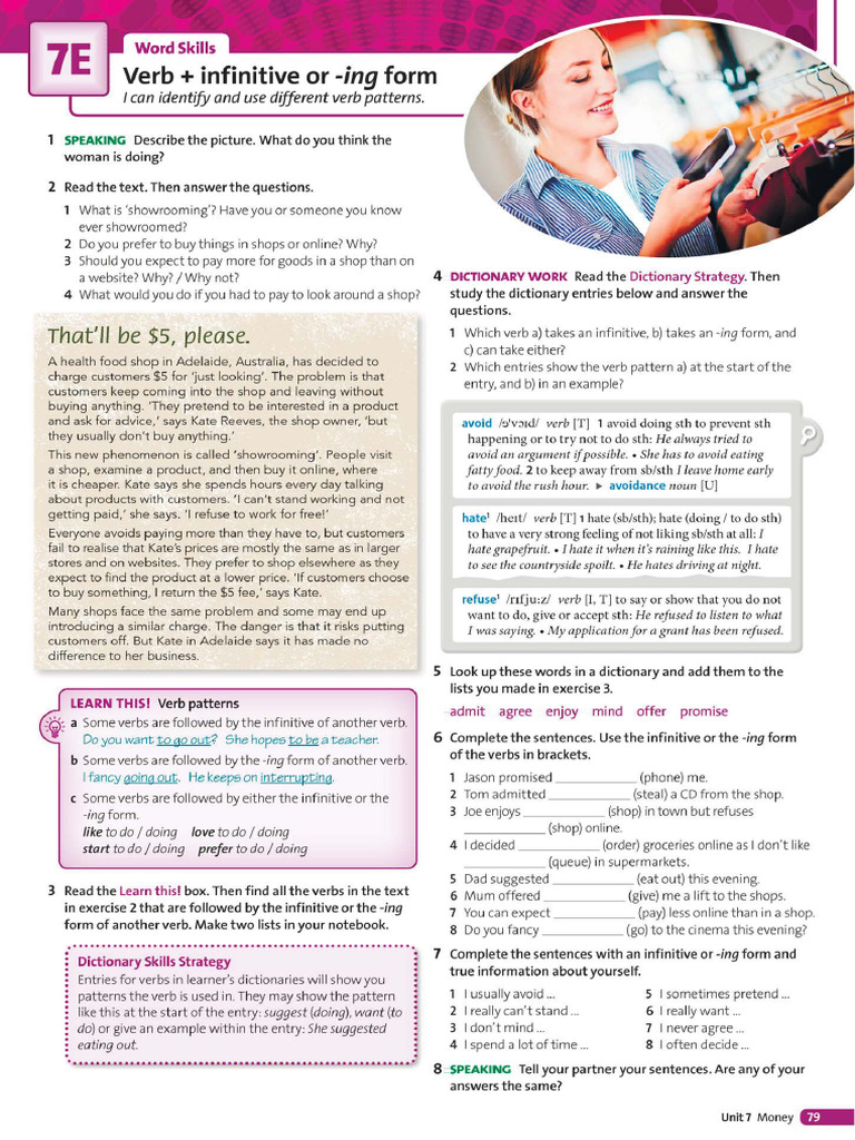 Gerund & Infinitive Solutions Pre Intermediate Student S Book | PDF