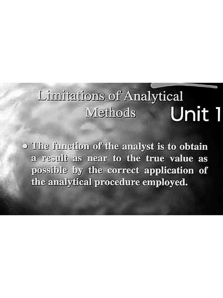 MSC Previous Analytical Chemistry | PDF