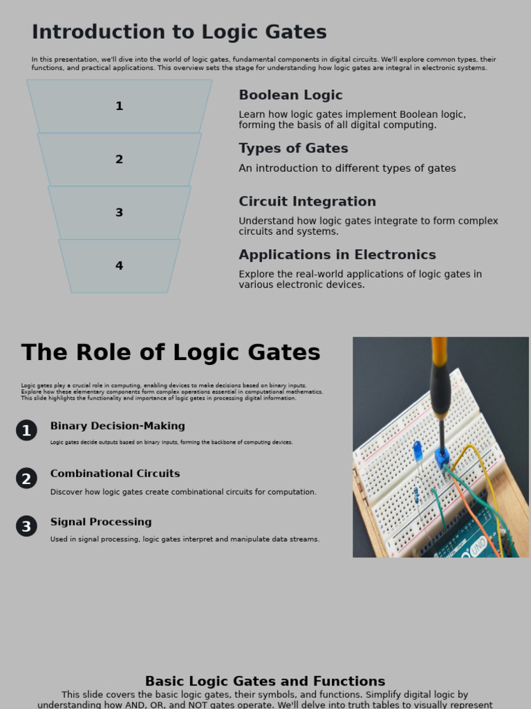 Applications of Logic Gates in Electronics | PDF | Logic Gate ...