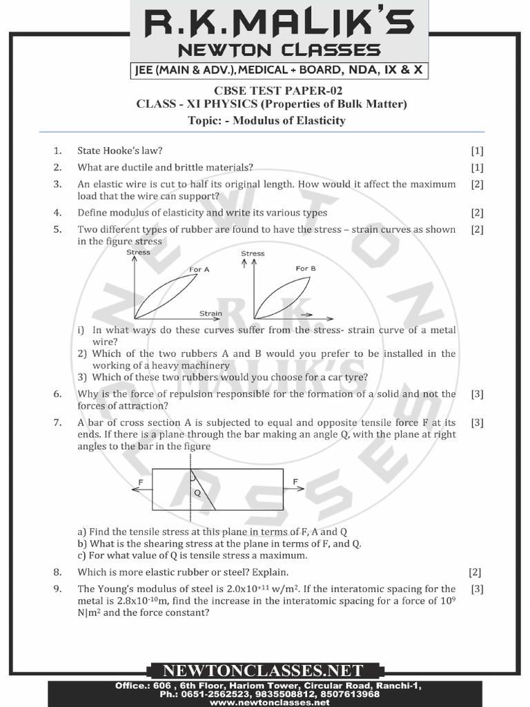 Properties of Bulk Matter T2 | PDF