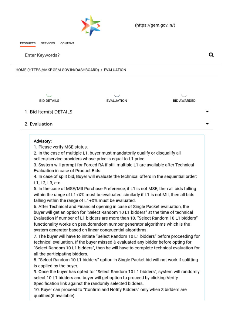 GeM - Bidding | PDF | Procurement