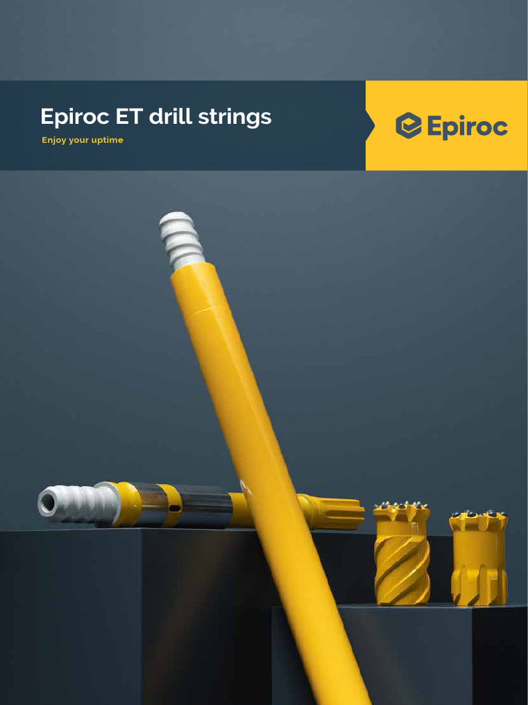 Epiroc ET drill strings sales brochure | PDF | Drill | Reliability ...