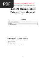 Mini Printer Manual | PDF