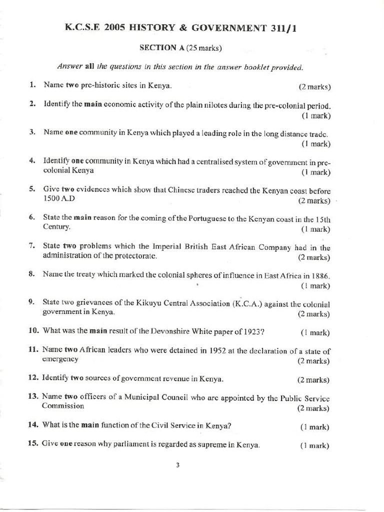 Free KCSE Revision Papers Online | PDF