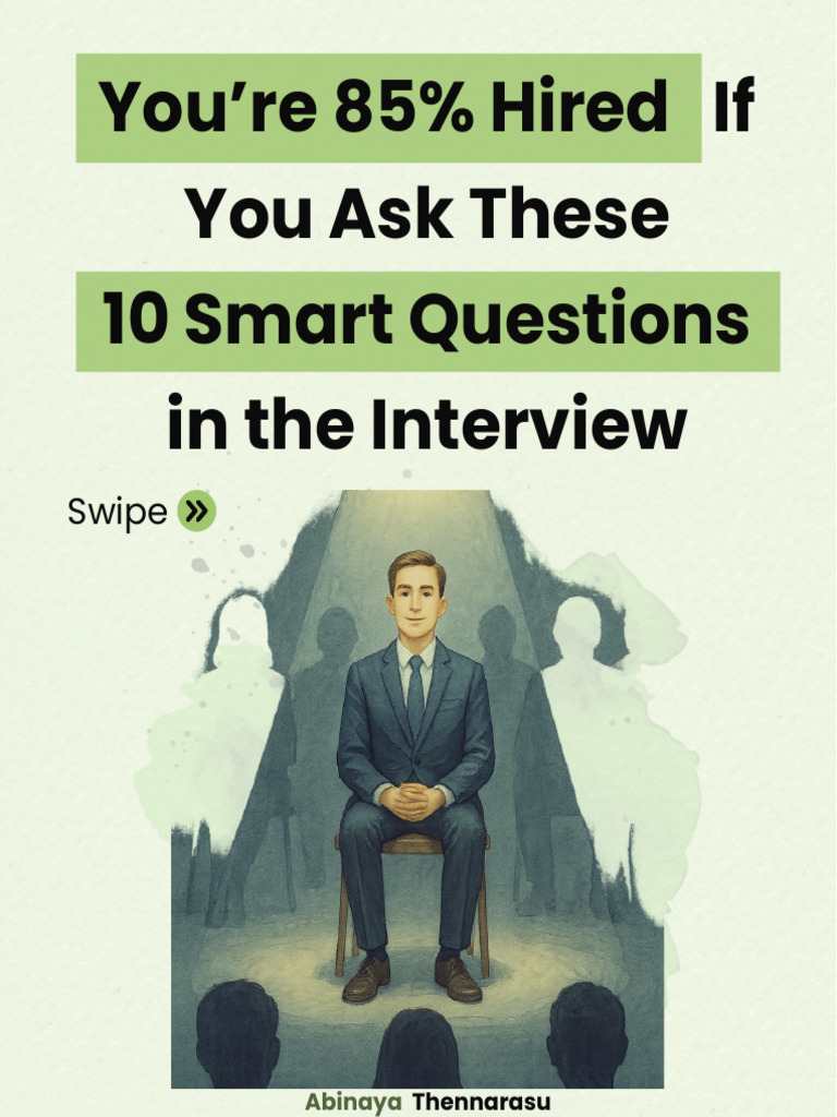 10 Smart Questions To Ask in A Interview 1744894635 | PDF | Job ...