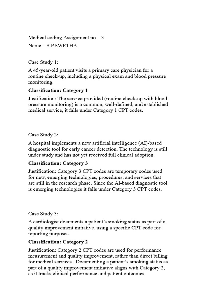 Medical Coding Case Studies Explained | PDF