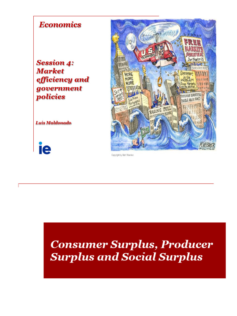 Economics.S4. Market Efficiency | PDF | Economic Surplus | Taxes