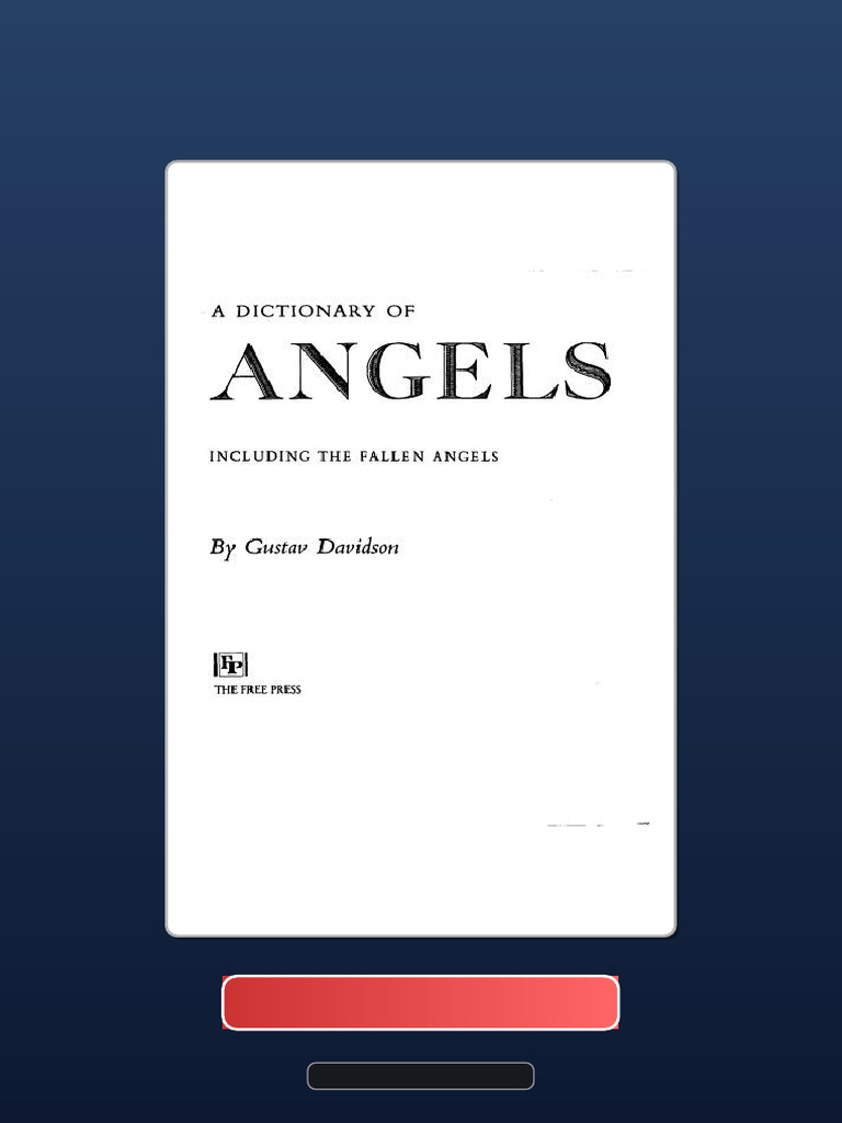 Dictionary of Angels Including The Fallen Angels Full Download | PDF ...