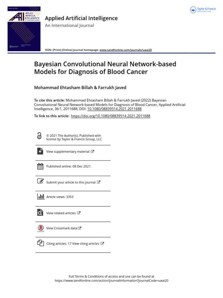 Bayesian Convolutional Neural Network Based Models For Diagnosis | PDF | Deep Learning ...