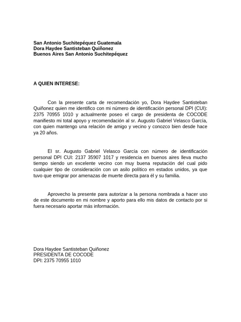 Carta de Tio Marvin | PDF